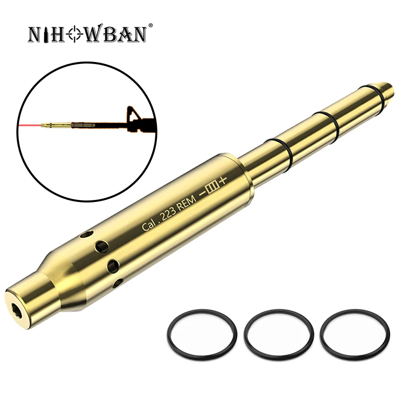 223Rem-Caliber-Tactical-Red-Dot-Laser-Sight-Brass-Bullet-Scope-High ...