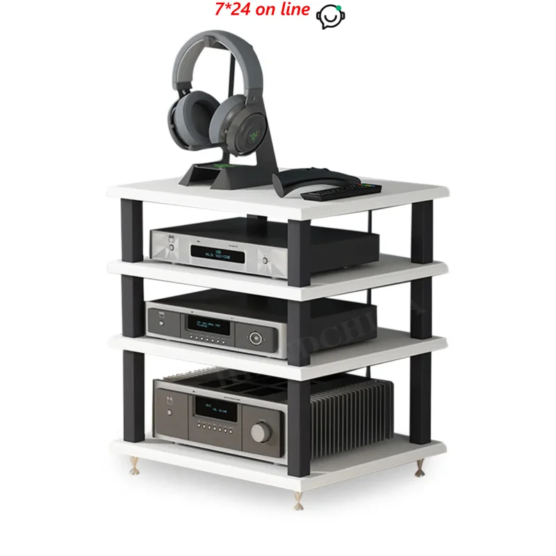 DK-003 Audio Table 2-4 Layer Desktop Small Rack Audio Rack Power Amp ...