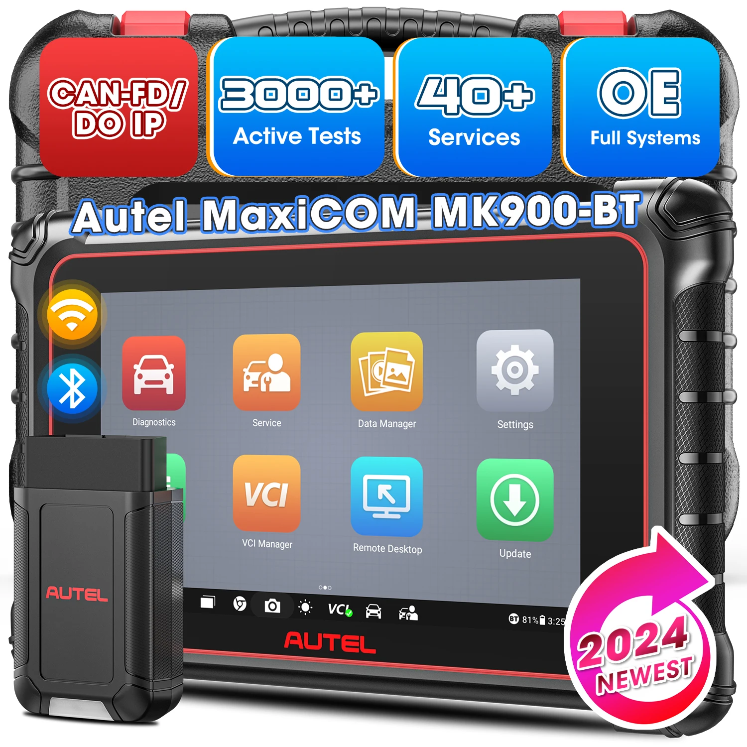 Autel-MaxiCOM-MK900-BT-Diagnostic-Scanner-Wireless-DoIP-CAN-FD-Scan ...