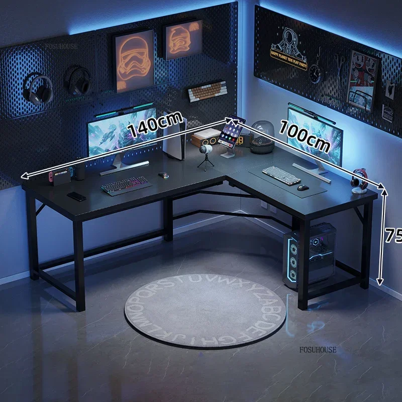 European-Corner-Computer-Desks-Desktop-Gaming-Tables-Home-Double-Desks ...