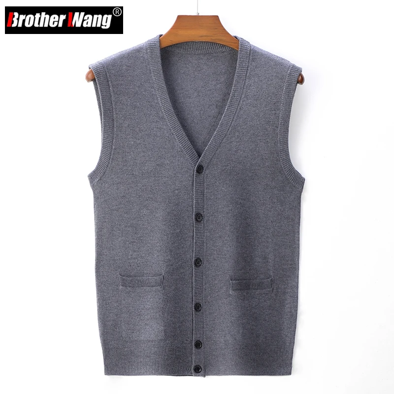 4-Colors-Men-Business-Fashion-Wool-Vest-Sweater-Autumn-Classic-Style-V ...