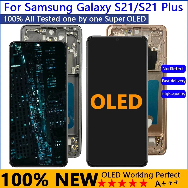 NEW-Screen-For-Samsung-Galaxy-S21-G991-G9960-Display-S21-Plus-LCD-G996 ...