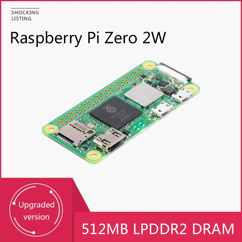 Raspberry Pi Zero 2 W Pi 0 2W Board Kit Case Power Supply Mini HDMI ...