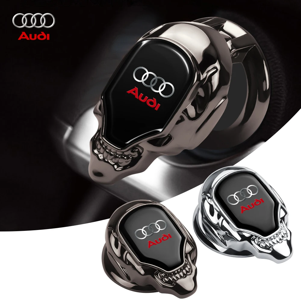 Um-bot-o-dispositivo-de-igni-o-tampa-decorativa-para-Audi-Motor-Start-e ...