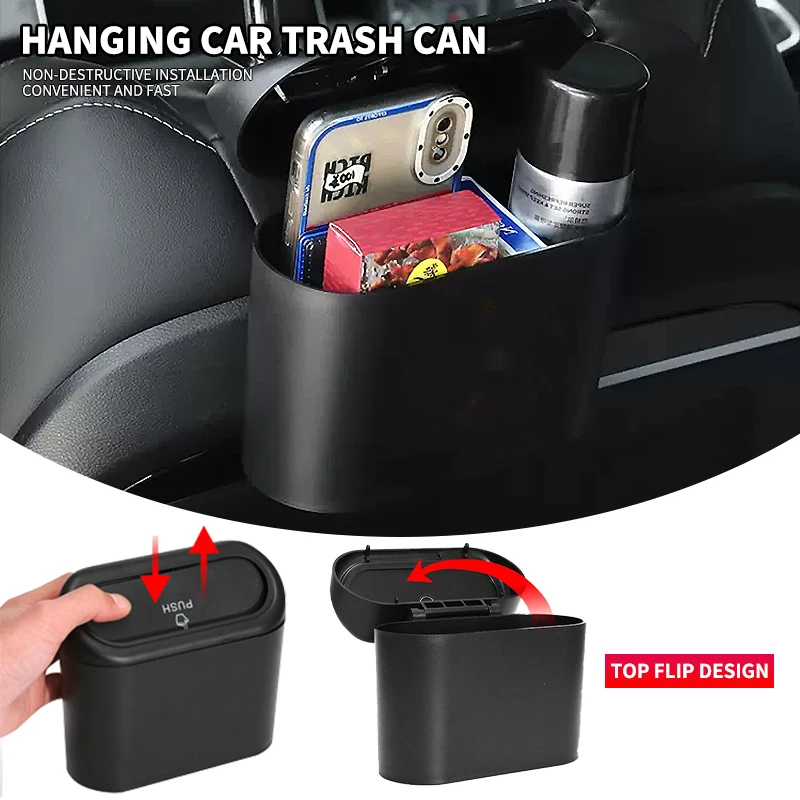 Car-Portable-Trash-Can-Auto-Logo-Sundries-Storage-Box-For-Audi-Quattro ...