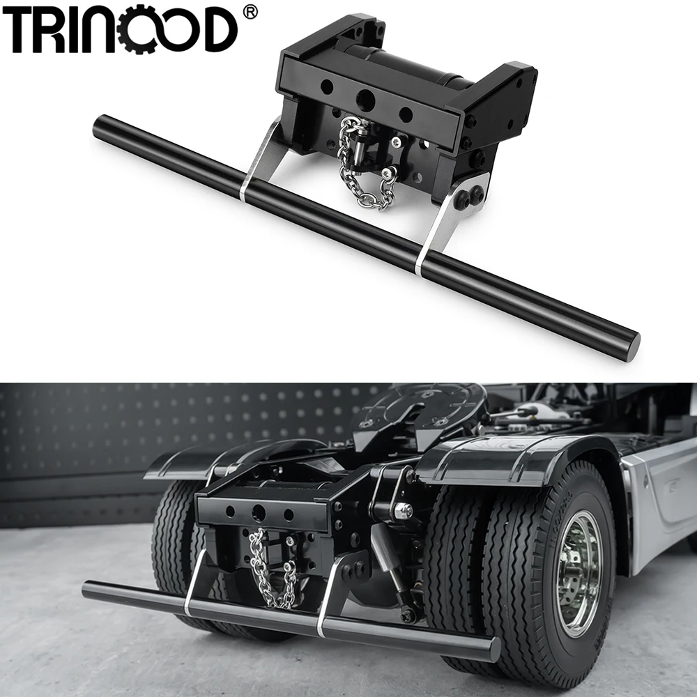 TRINOOD Metal Tail Boom Bumper Gas Tank Tow Hook Set for 1/14 Tamiya RC ...