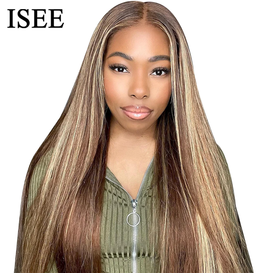 ISEE-Hair-Wear-Go-Highlight-Lace-Frontal-Wigs-4-27-Colored-Wig-6x4-HD ...