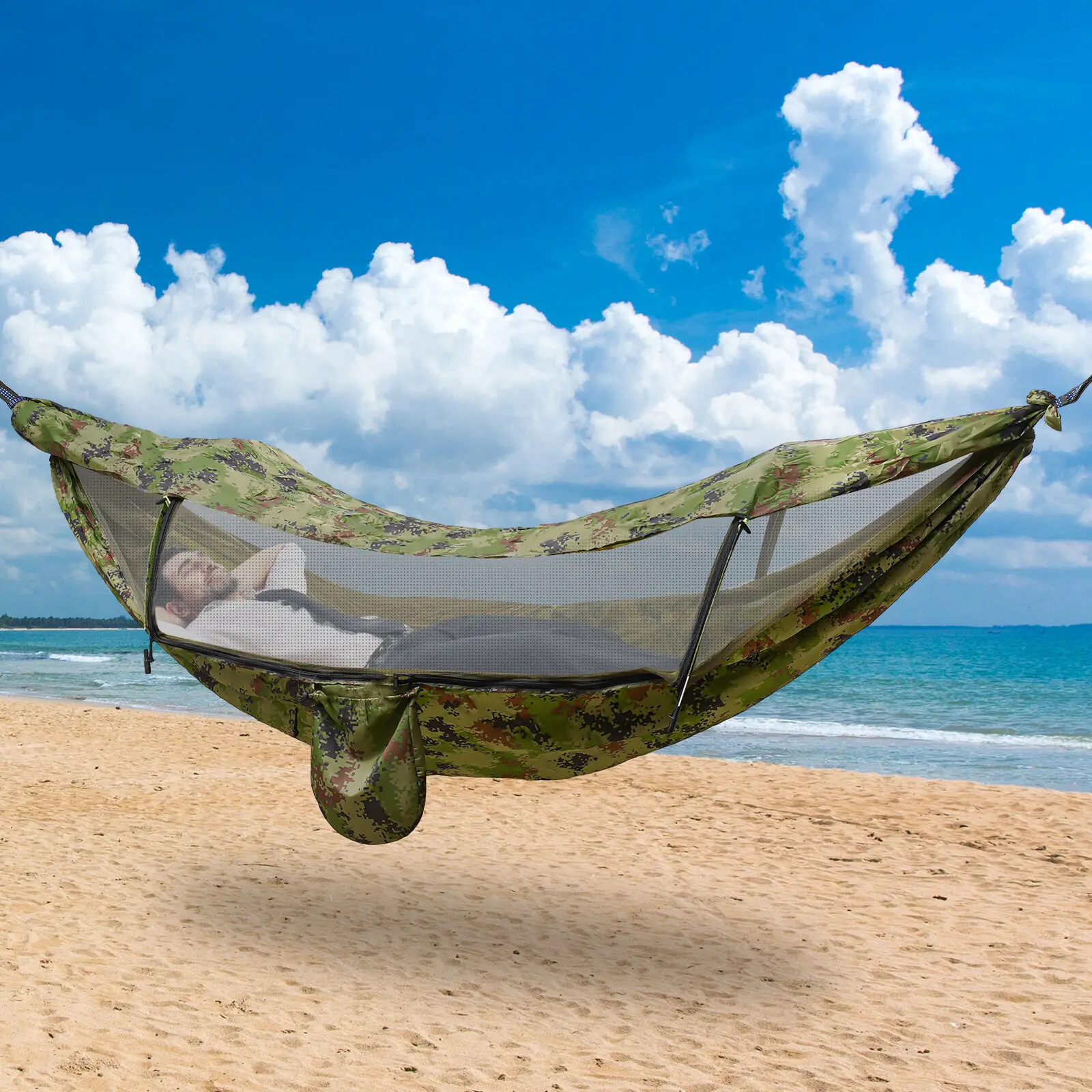 Portable Camping Hammock, Durable Foldable Camping Hammock Anti-Sun ...
