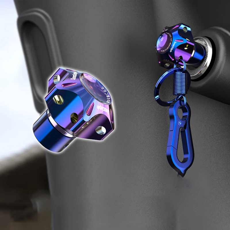 Burning-Titanium-DIY-Motorcycle-Modification-Key-Cover-Electric-Bike ...
