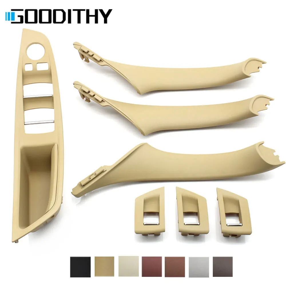 Left Hand Drive Beige Black Car Interior Door Armrest Pull Handle Panel ...