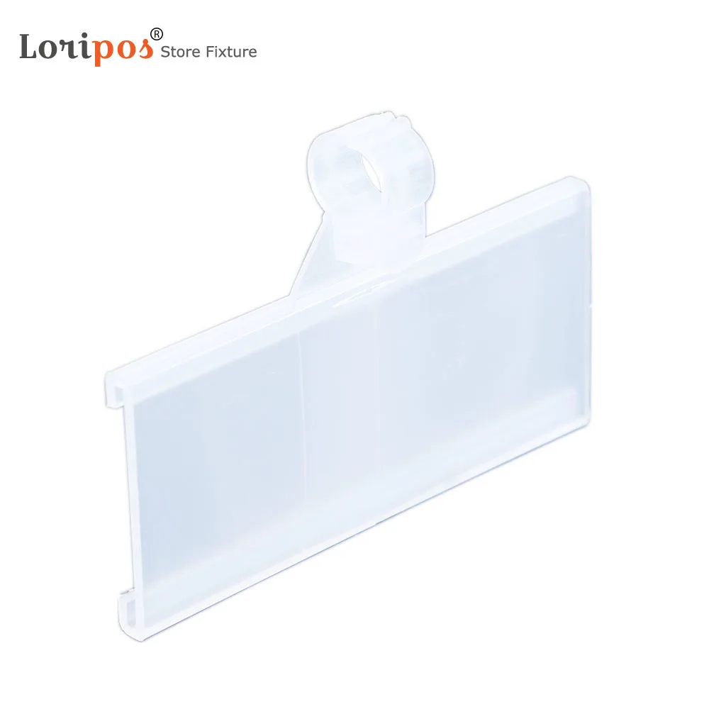 Plastic Wire Shelf Label Holder Supermarket Retail Sign Pocket Sleeve ...