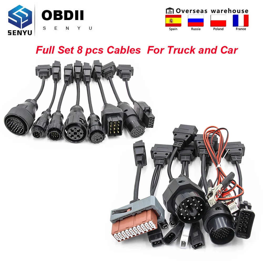 Full-Set-8-Cables-for-Truck-Car-Automotivo-For-Scania-For-BMW-OBD-OBD2 ...