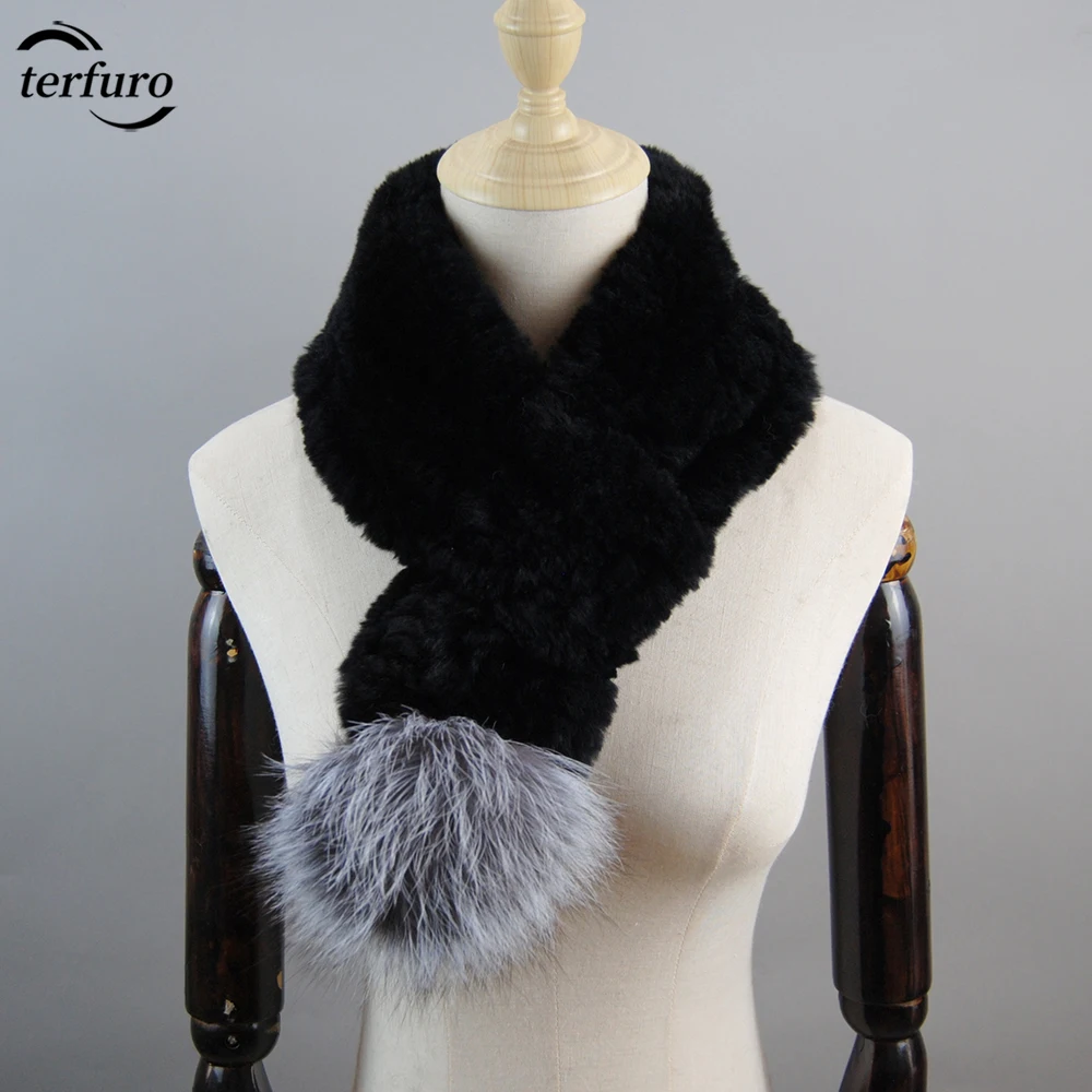 Autumn-Winter-Pashmina-For-Women-Knitted-Natural-Rex-Rabbit-Fox-Fur ...