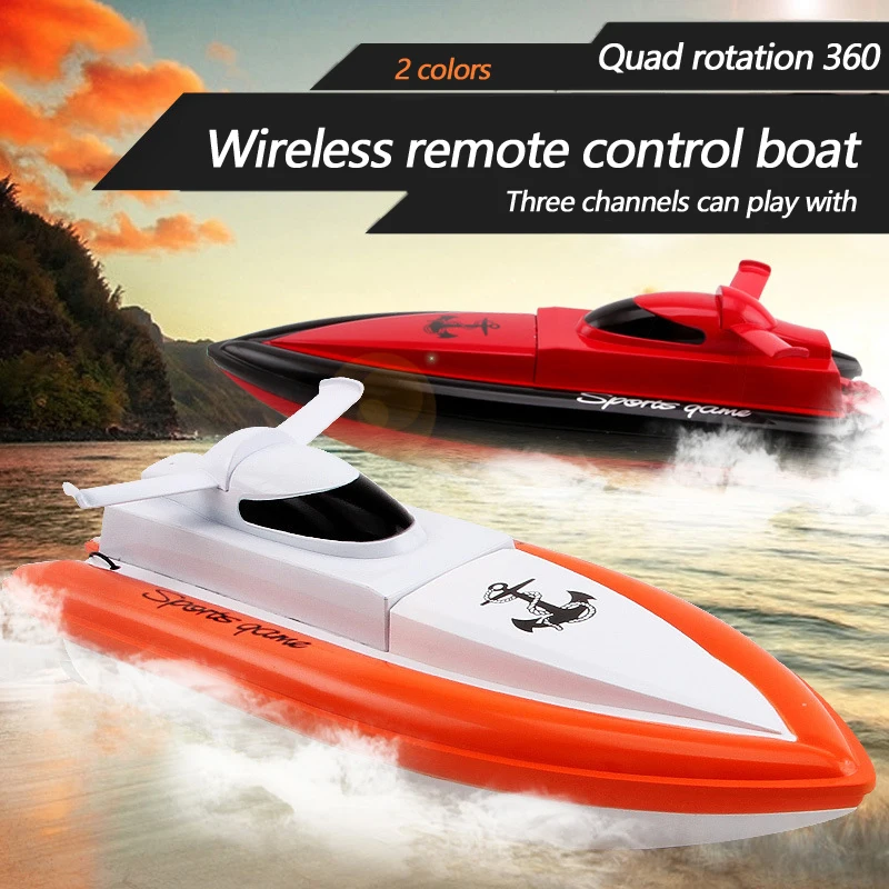 Wireless-remote-control-speedboat-water-toy-lithium-battery-boat-boy ...