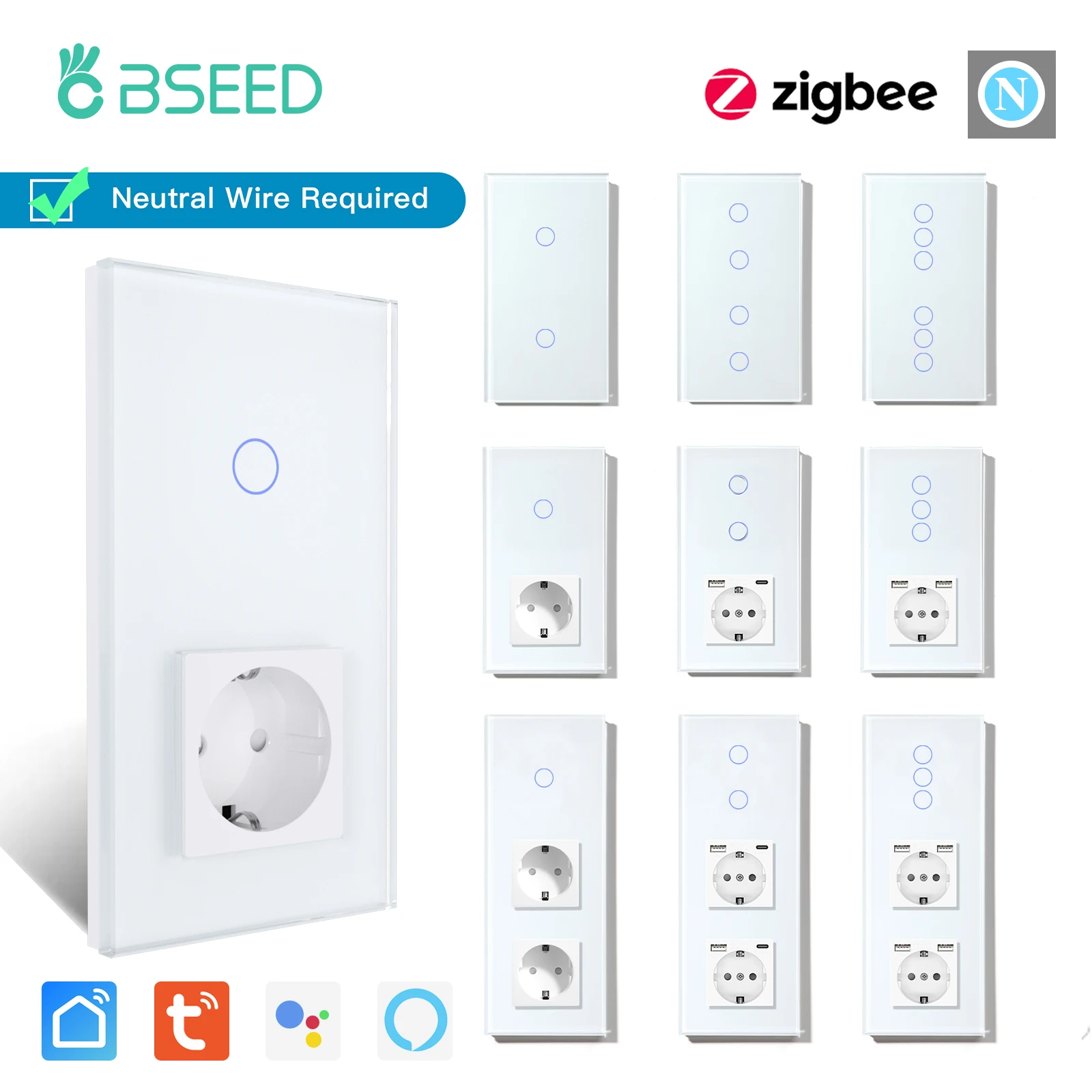 BSEED-interruptores-Zigbee-Plus-serie-de-enchufes-normales-carga-de-tel ...