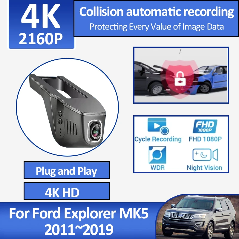 Dashcam-For-Ford-Explorer-MK5-2011-2019-2015-2018-2017-Car-DVR-Plug-And ...