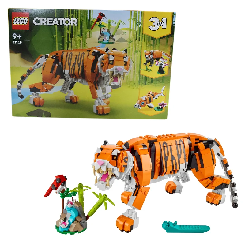 LEGO-31129-Creator-3-in-1-Majestic-Tiger-Building-Set-Transforms-from ...