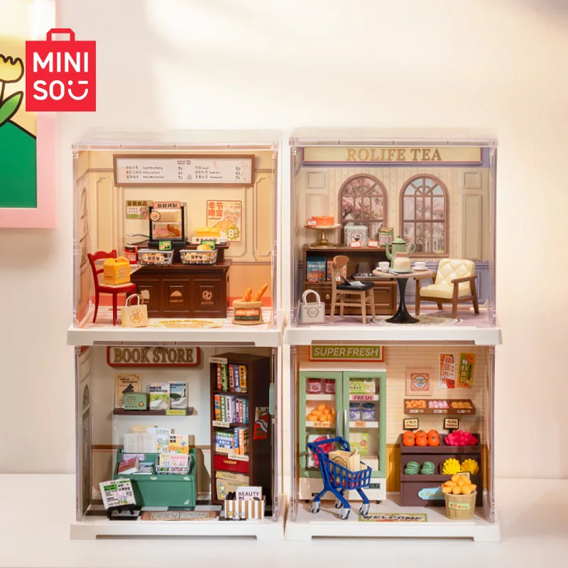 MINISO-Super-Creator-Mini-Shop-panader-a-caba-a-de-bricolaje-juguetes ...