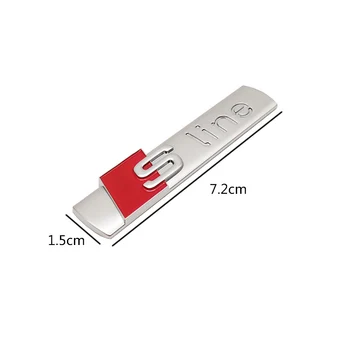 3D Metal Car S LINE Emblem Sticker Badge Decal Decoration For Audi ...
