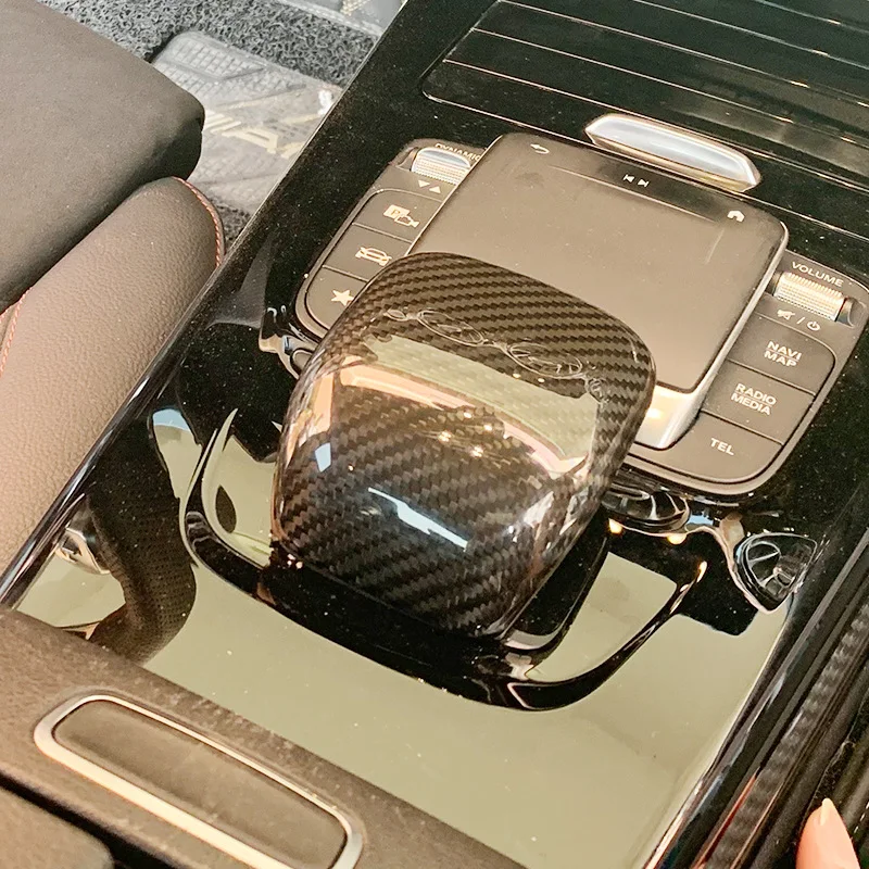 Para mercedes benz uma classe w177 cla w118 interior de fibra de ...