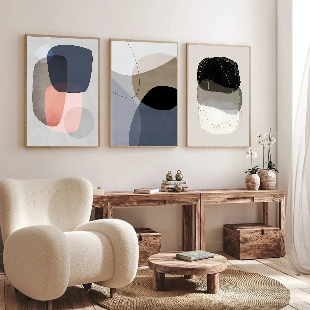 Grafische abstracte poster canvas schilderij kunst moderne huis ...