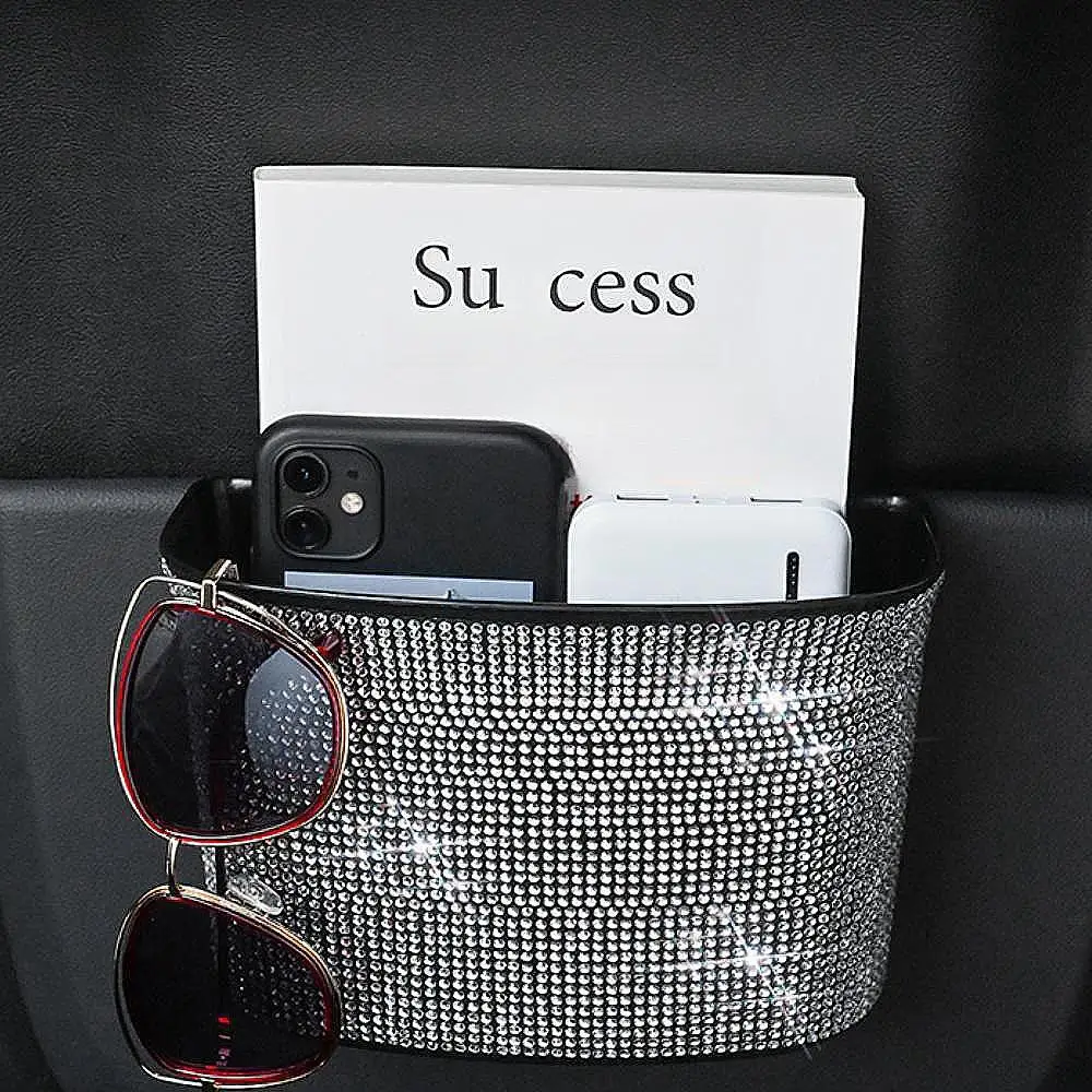 1pc-white-Sparkle-Shine-Creative-Imitation-diamond-Garbage-bin-storage ...