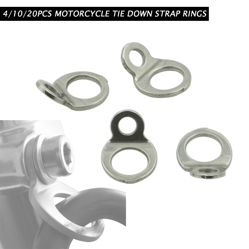 4-PCS-Stainless-Steel-Tie-Down-Strap-Rings-for-Motorcycle-Dirt-Bike-ATV ...