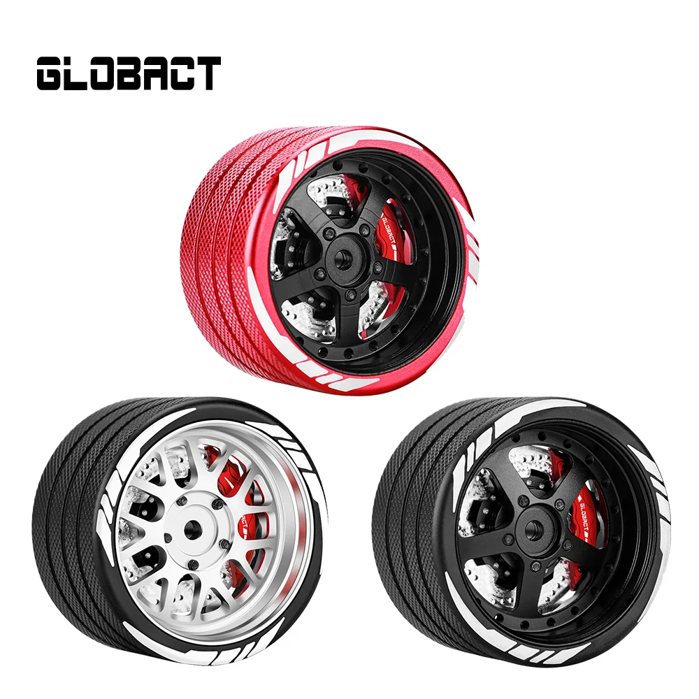 GLOBACT-Aluminum-RC-Remote-Control-Hand-Wheel-with-Brake-Disc-Red-Brake ...