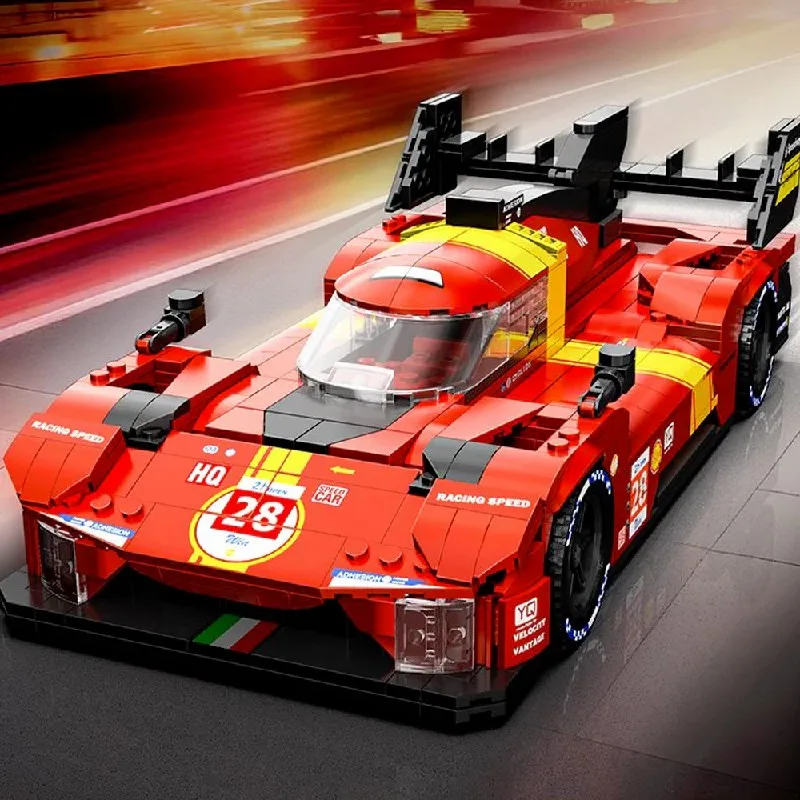 Technik 499P rouge course voiture blocs de construction ensemble Sport ...