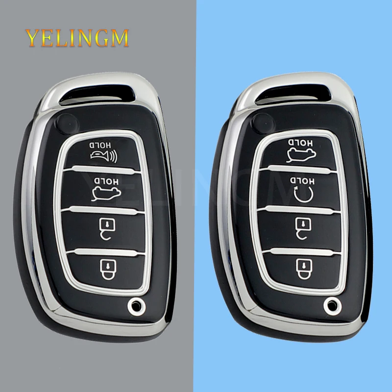 4-Buttons-Smart-Key-Case-For-Hyundai-Creta-Ix35-Ix45-I10-I30-I40-Tucson ...