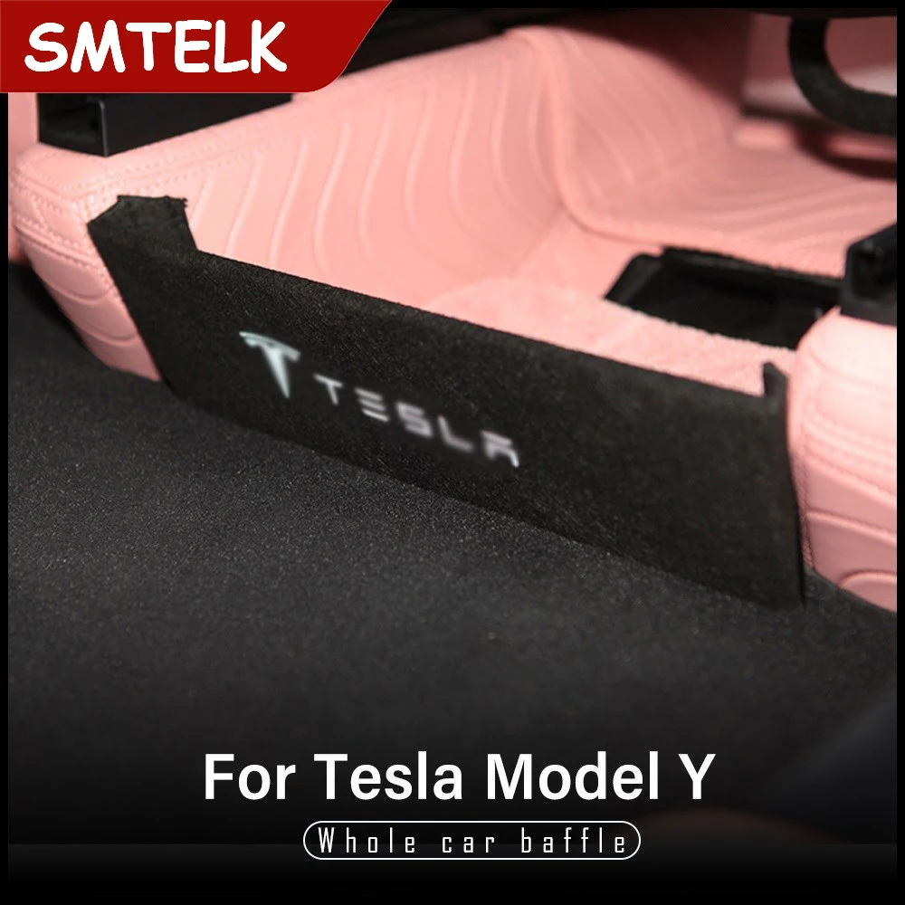 2023-Para-Tesla-Model-Y-Acess-rios-Do-Carro-Tronco-Preto-Ambos ...