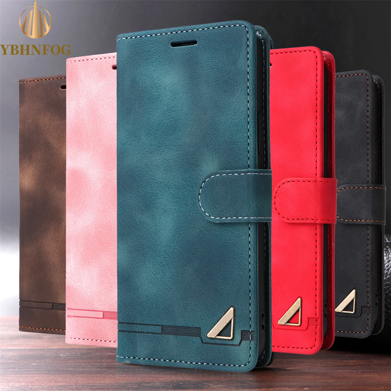 Leather Flip Phone Case For Samsung Galaxy S8 S9 Plus S10E S20 S21 FE ...