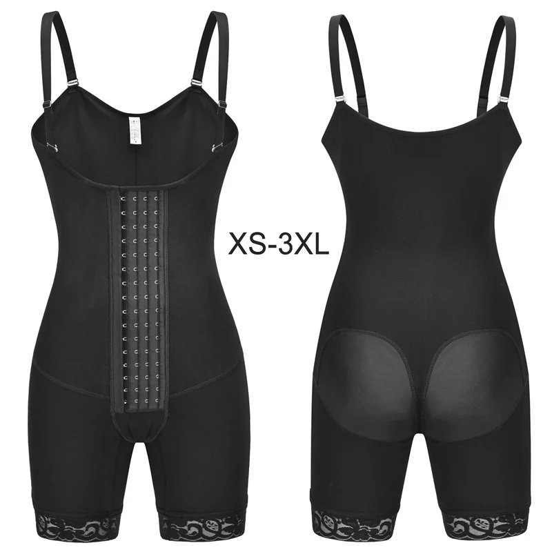XS-3X-4X-Fajas-Colombianas-Moldeadoras-Post-Surgery-Compression-Garment-Open-Body-Shaper-Hook ...