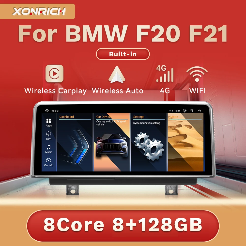 XONRICH Wireless CarPlay Android Auto Car Multimedia Player For BMW 1 ...