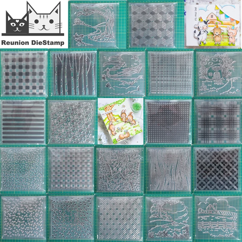 Background Clear Stamps for Scrapbooking Transparent Silicone Rubber ...