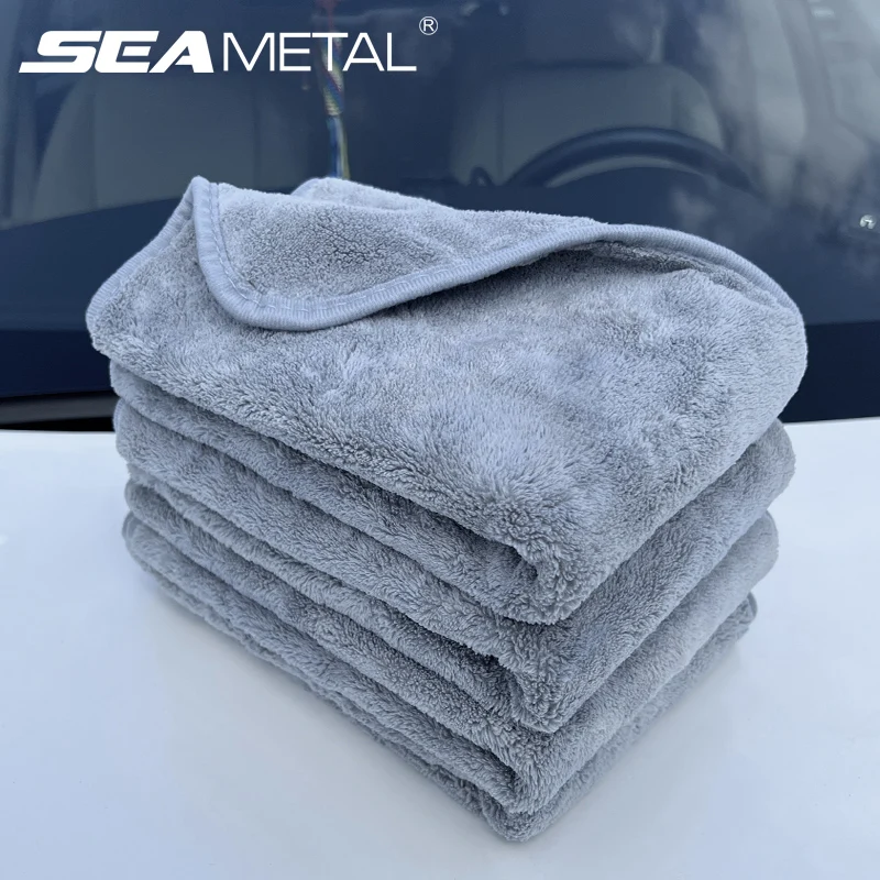 SEAMETAL-Microfiber-Car-Wash-Toalha-Coral-Fleece-Hemmed-Toalhas-alta-absorvente-Ultra-macio-pano ...