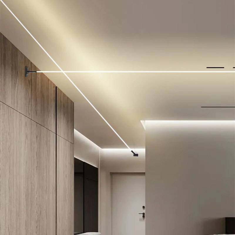 1-8m Skyline Linear LED Wall Lamps Modern Slim Ceiling Steel Bar COB ...