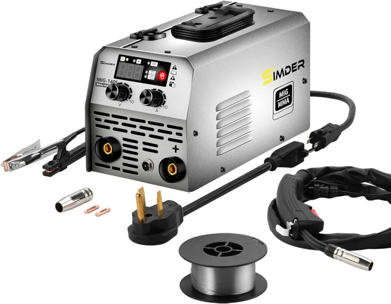 MIG-Welder-140A-2-in-1-Stick-Flux-Core-Welder-110V-220v-Dual-Voltage ...