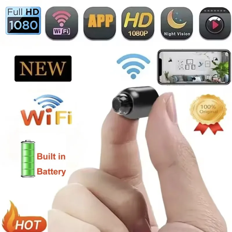 1080P HD Mini WiFi Camera Night Vision Motion Detection Video Cameras ...