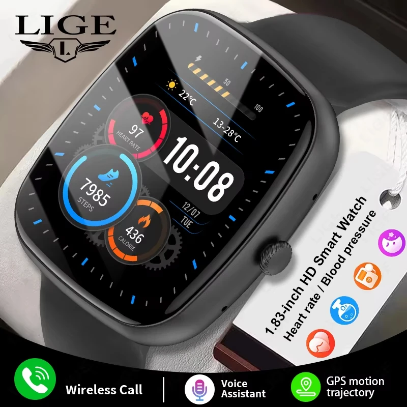 LIGE-Men-Smart-Watch-For-Android-IOS-1-83-HD-Display-Custom-Watch-Face ...