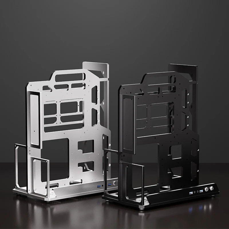 Caixa ATX Computer Gaming, Chassis aberto, Metal matx ITX PC Rack Tower ...