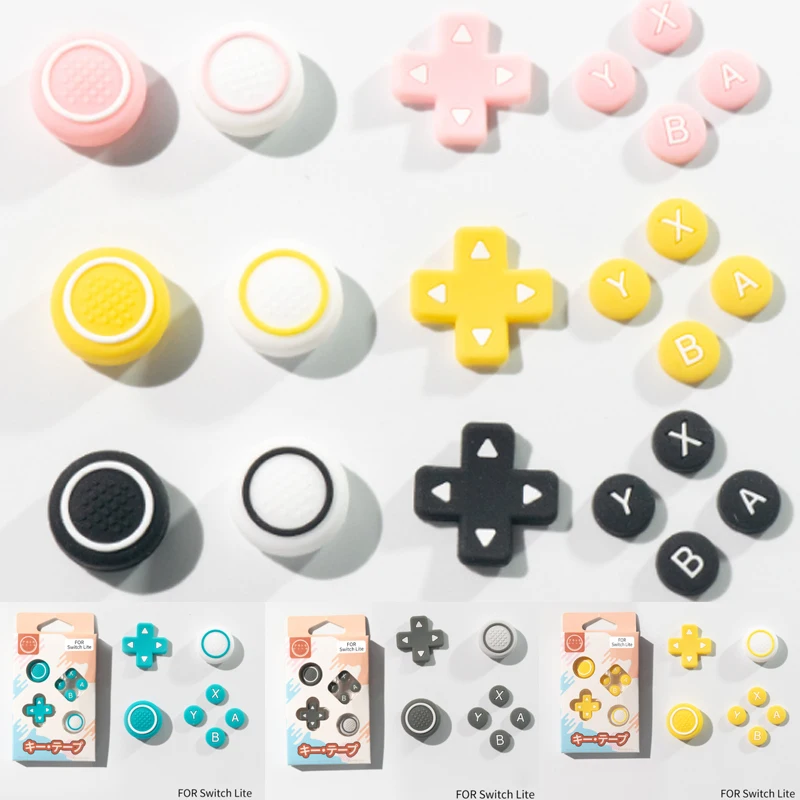 New-Design-Silicone-Soft-D-pad-Cross-Button-ABXY-Key-Sticker-Skin-Case ...