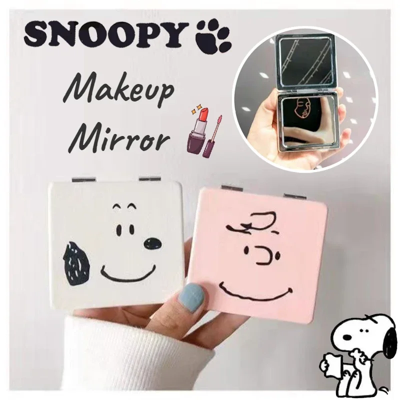 Snoopy-Charlie-Makeup-Mirror-Cute-Cartoon-PU-Single-Side-Makeup-Mirror ...