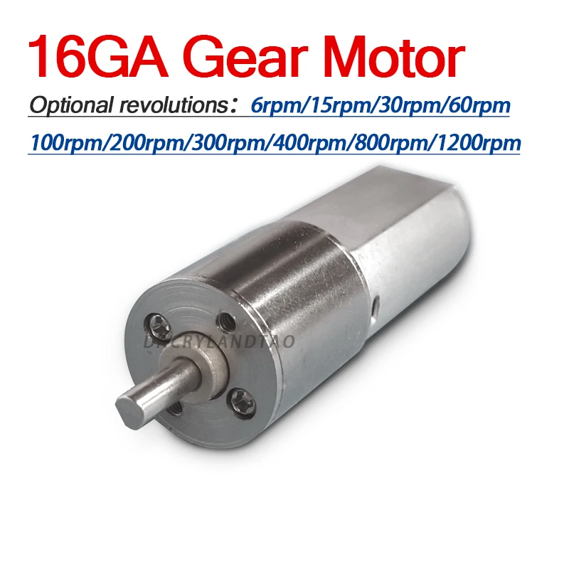 16GA-DC12V-6RPM-10RPM-15RPM-30RPM-60RPM-100RPM-200RPM-300RPM-400RPM ...