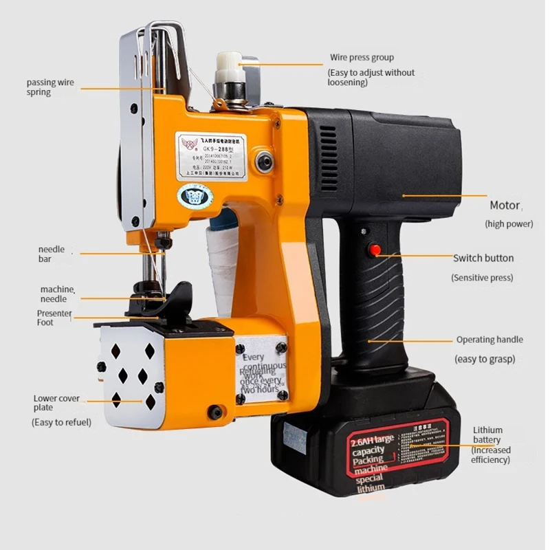 Electric-Industrial-Packaging-Machine-with-Plug-in-Cable-and-Lithium ...