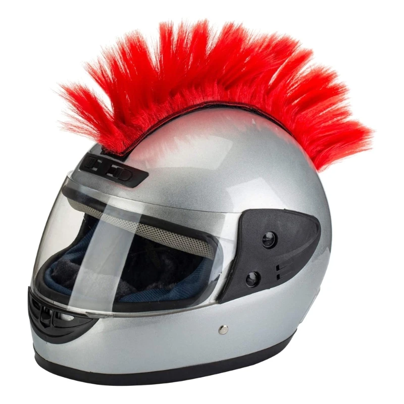 Motorcycle-Helmets-Mohawk-Wig-Hair-Electric-Bike-Scooter-Motorbike ...