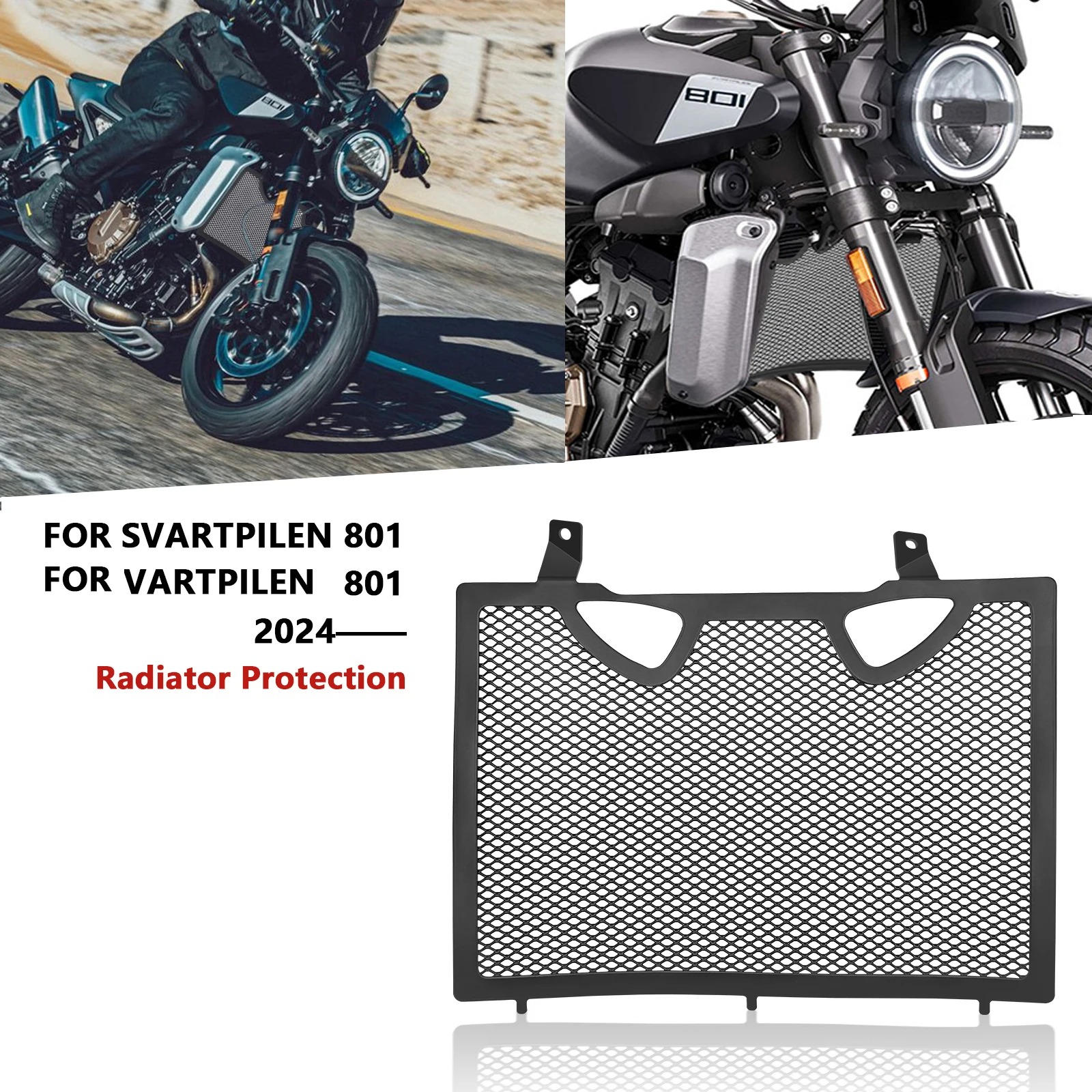 For Motorcycle Radiator Grille Guard Heat dissipation network Grill ...