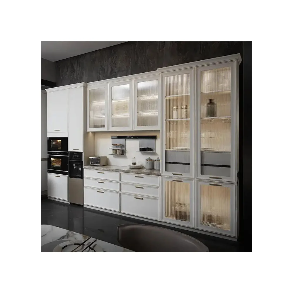 New kitchen units set modern cabinet shaker style white kitchen ...