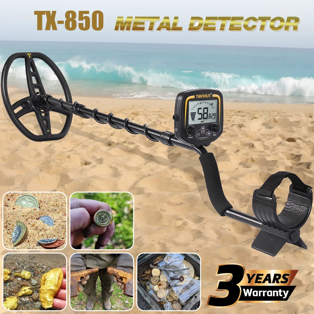 TX-850-Underground-Metal-Detector-High-Sensitivity-Metal-Hunter-Gold ...
