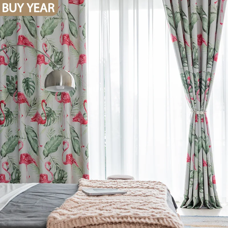 Modern Curtains For Living Dining Room Bedroom Ins Wind Double-sided ...